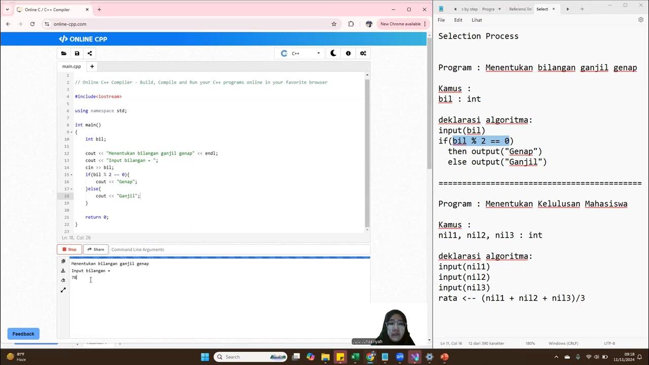 Pemrograman dasar - Selection process Part 1 - YouTube