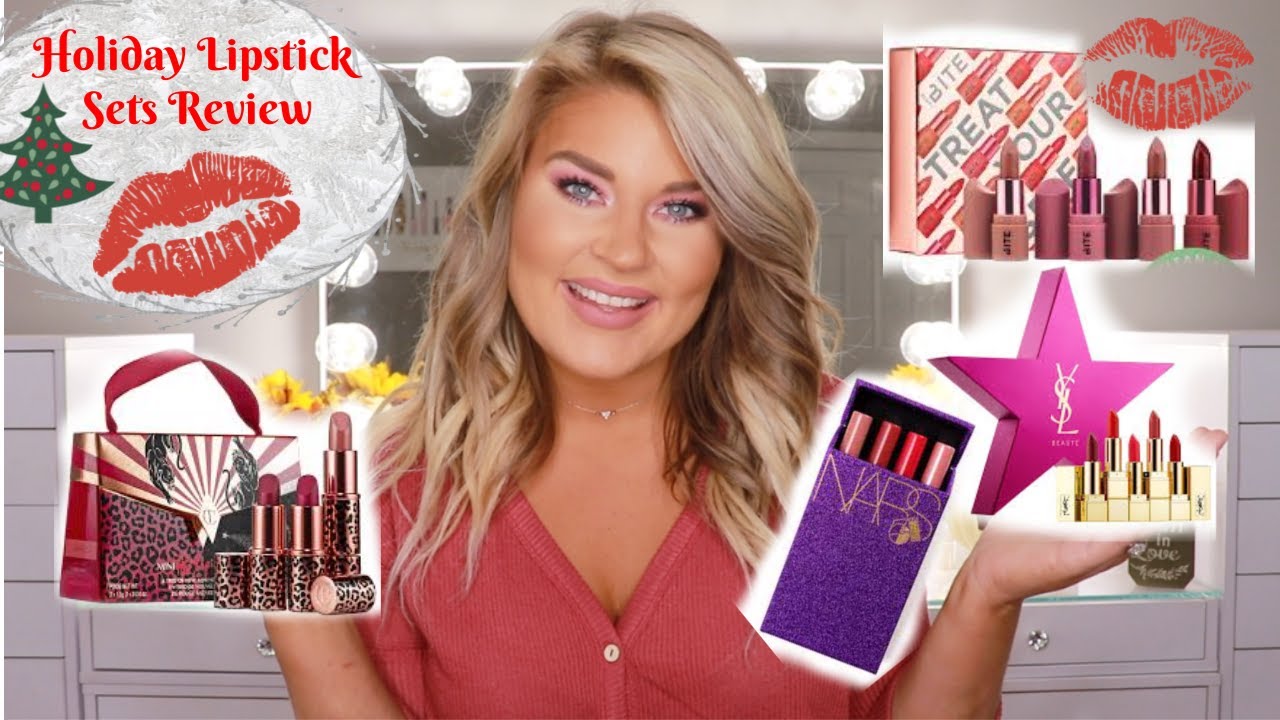 HOLIDAY LIPSTICK SETS REVIEW! - YouTube