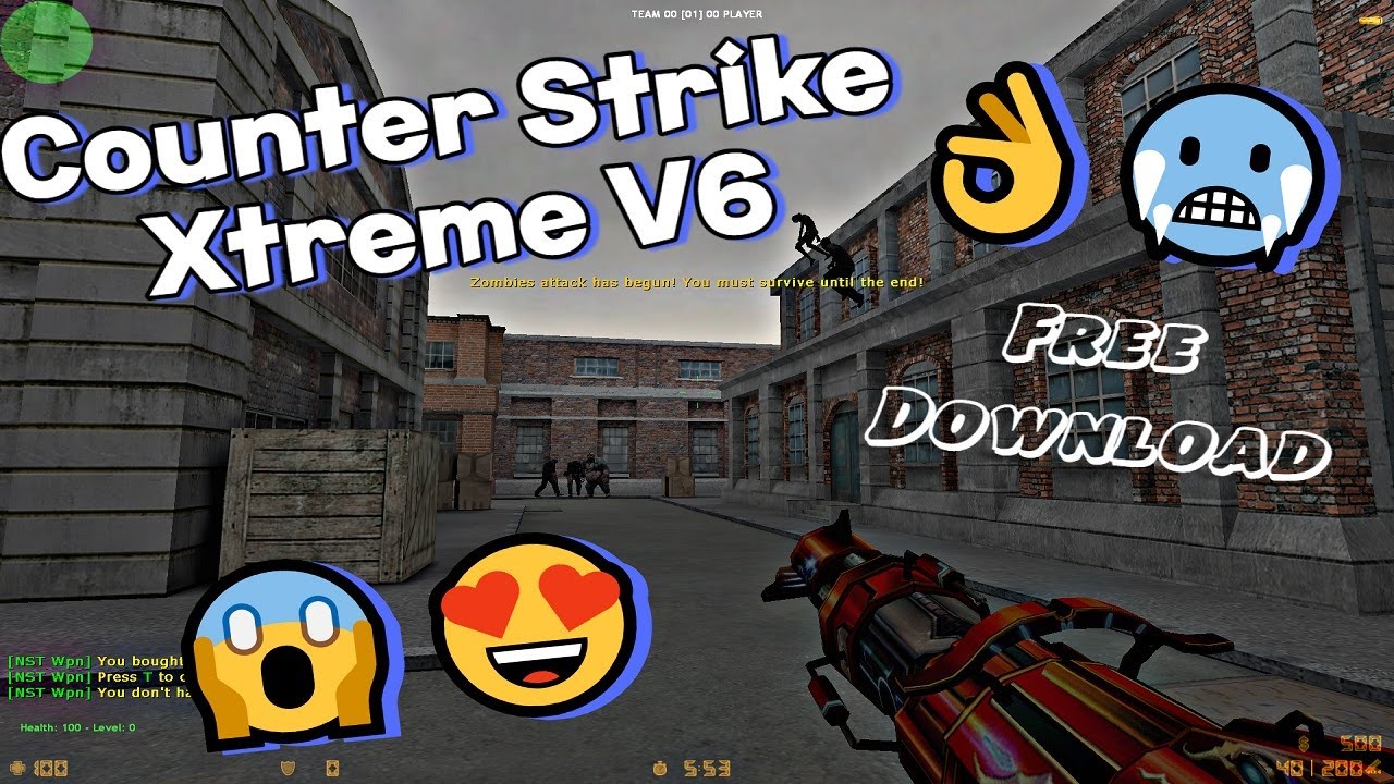 CS 1.6 Xtreme V6 + Free Download - YouTube
