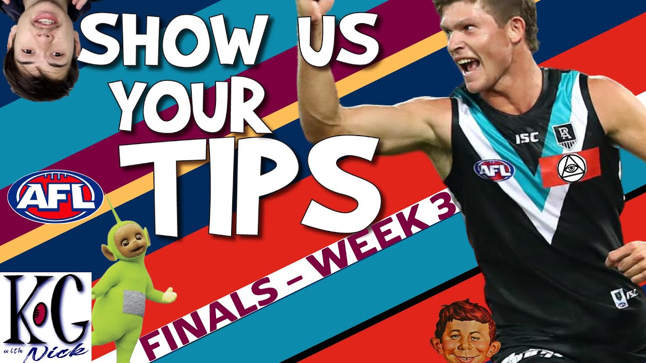 AFL Finals Week 3 Tips - YouTube