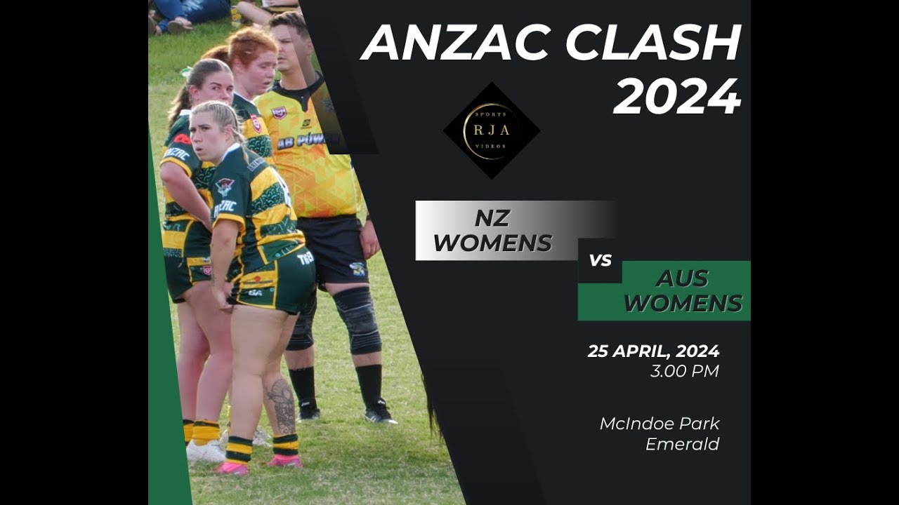 ANZAC DAY NZ v AUS Womens Rugby League 2024 - YouTube