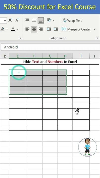 Data Hide Format Cells In Excel Excel Exceltips Shorts Msexcelfullcourse Msexcel