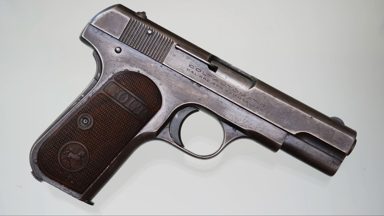 Colt 1908 Pocket Hammerless - .380 ACP - YouTube
