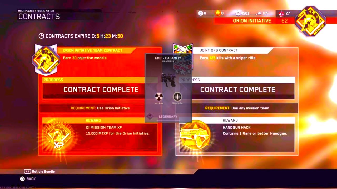 *NEW* CONTRACTS COMPLETE | EMC NUKE VARIANT | INFINITE WARFARE - YouTube