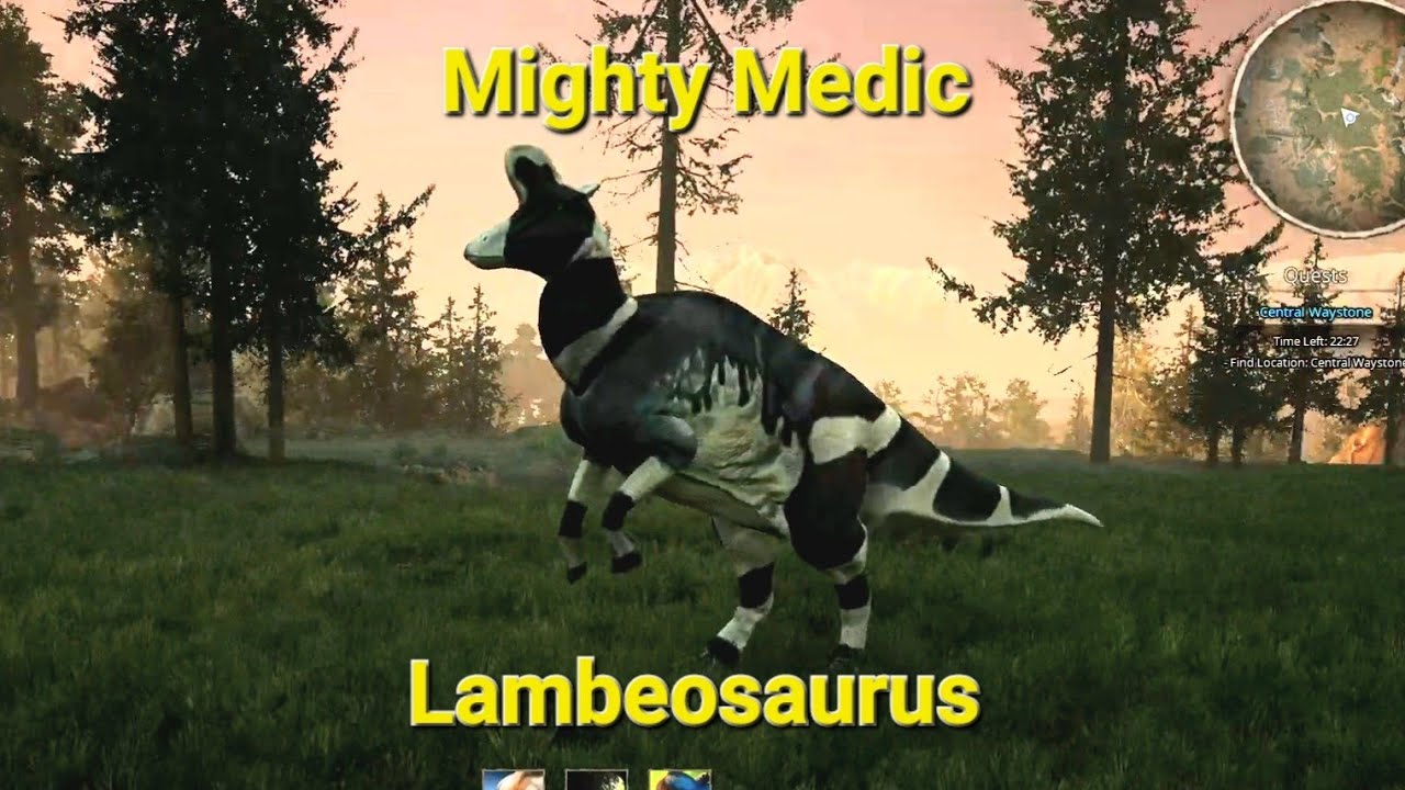 Lambeosaurus Showcase - Path of Titans - YouTube