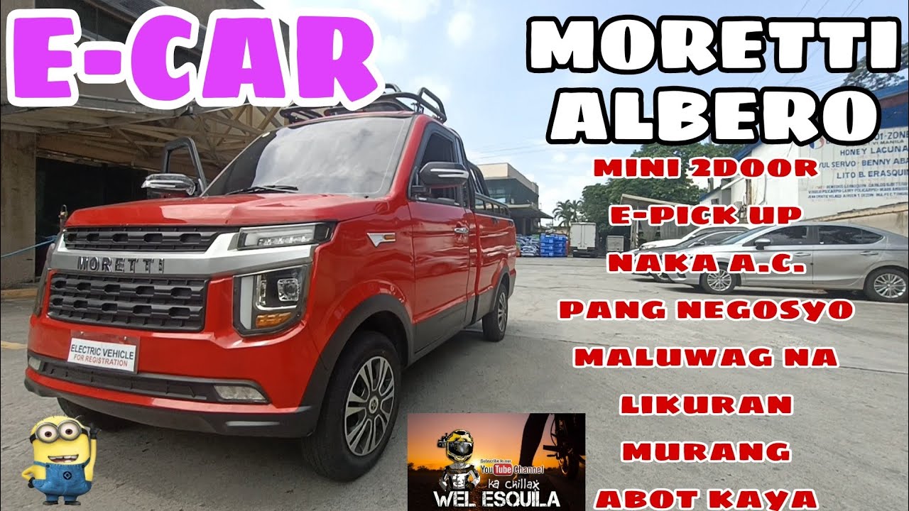 E-CAR | MORETTI ALBERO | 2 DOOR ELECTRIC PICK UP - YouTube