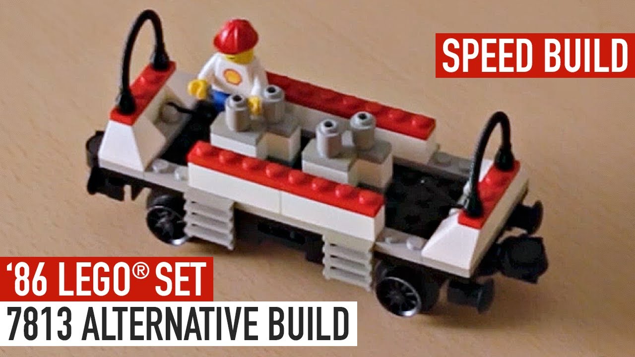 Speed build of the alternative build of 1986 LEGO® Trains set 7813 ...