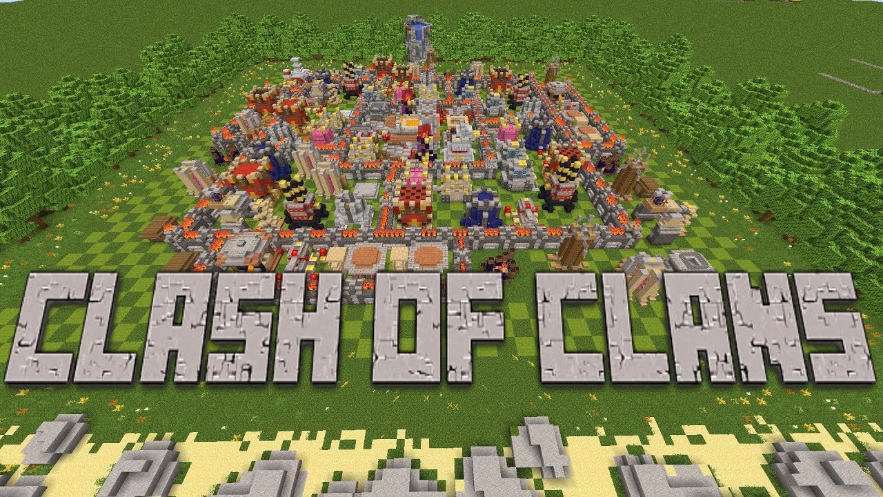 When Clash of Clans Becomes Clash of Crafts - Clashing Hive - YouTube