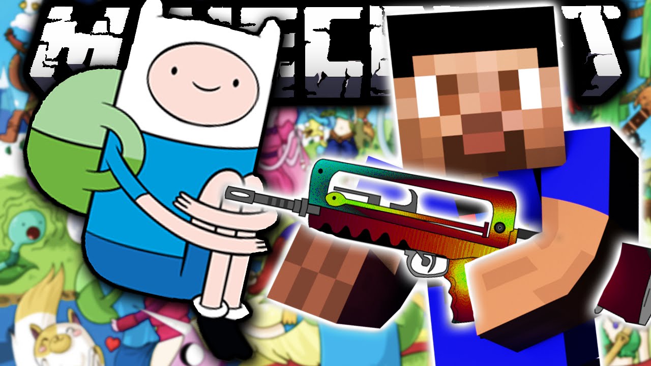 ADVENTURE TIME GUN MOD PVP IN MINECRAFT! - YouTube