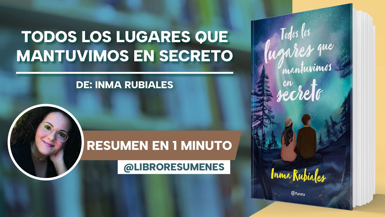 Todos los lugares que mantuvimos en secreto de Inma Rubiales | Libro ...