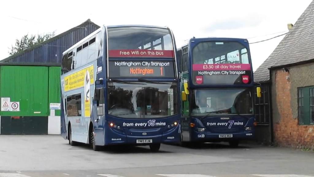 Nottingham City Transport Gotham Depot - YouTube