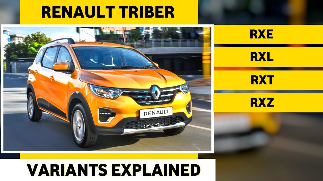 Renault Triber Variants Explained - (हिंदी) | Triber rxe | Triber rxl ...