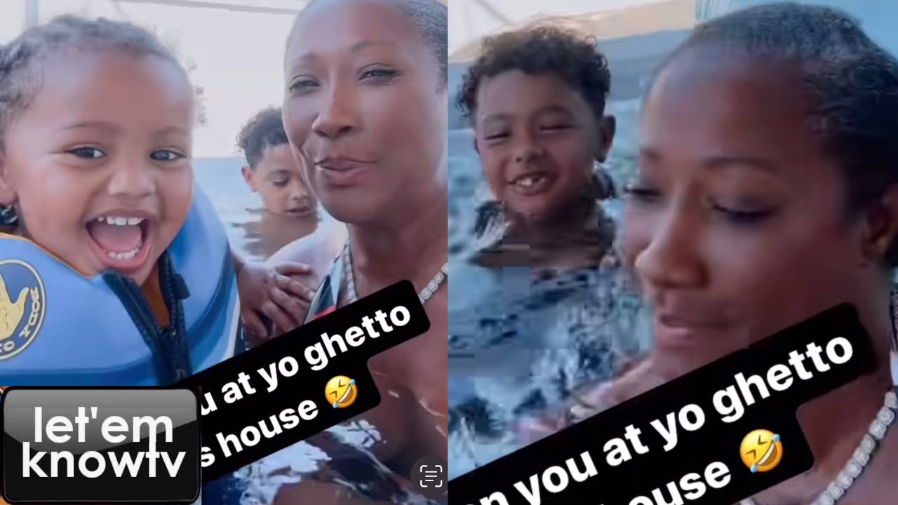 Blueface Mother Making Sure Blueface Kids Happy & Entertained While He ...