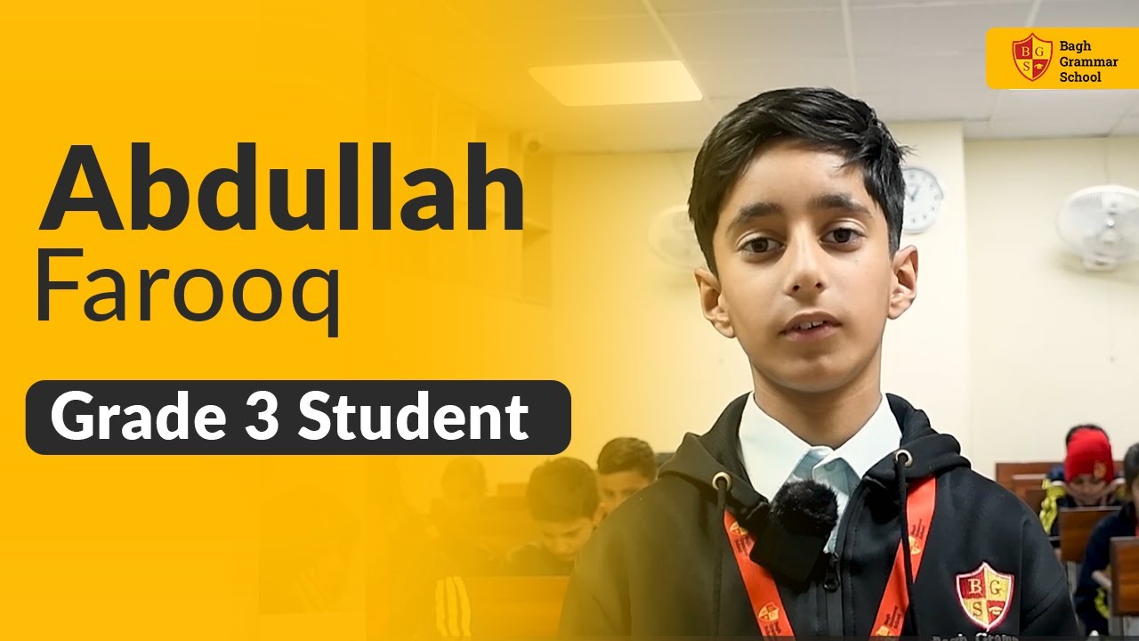 Meet the Stars of Tomorrow | Abdullah Farooq |Grade 3 Student | - YouTube