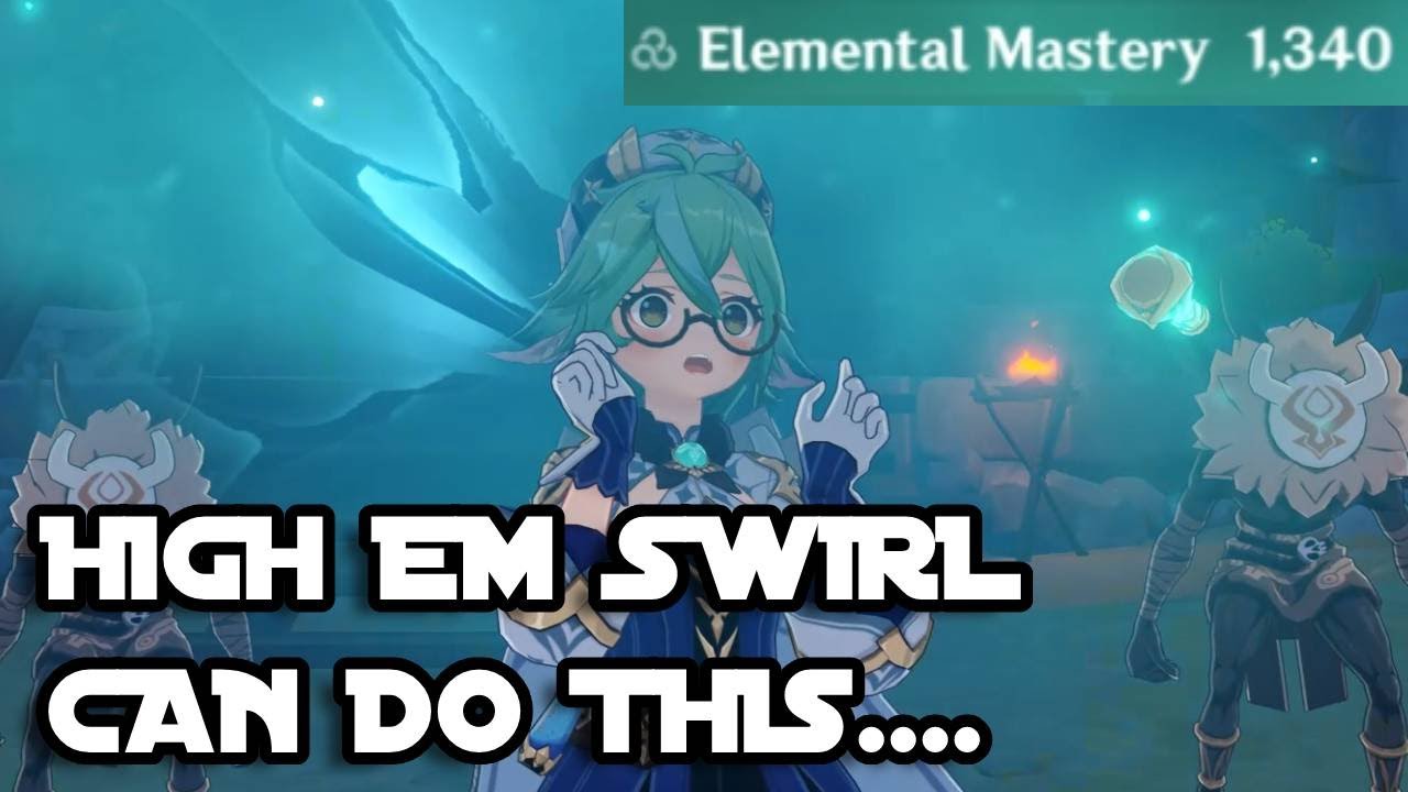 This is how much damage 1,300 Elemental Mastery Swirl does | Genshin ...