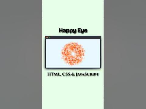 #javascript Animation | Happy Eye #animation using JavaScript #eye #shorts - YouTube