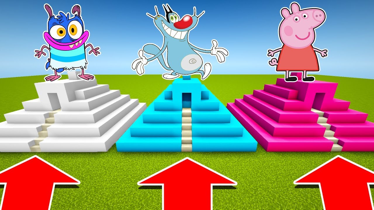 NE RENTRER PAS DANS LA MAUVAISE PYRAMIDE MINECRAFT ! Bunsen, oggy ...