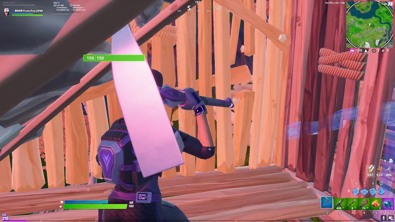 Fortnite win Purple Remedy Set - YouTube