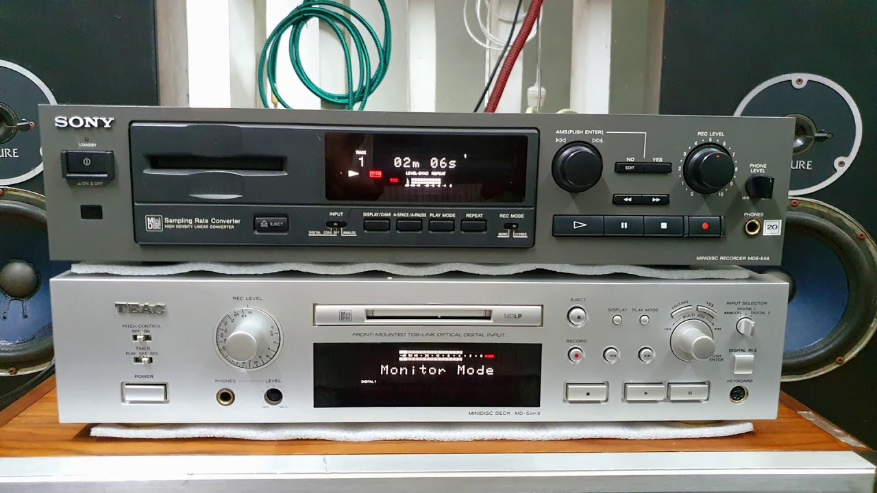md sony e58, teac 5 mkII (0907406222; 86 Lê Thị Riêng, Q.1) - YouTube