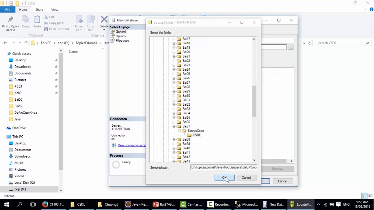 38. Giới thiệu hệ quản trị cơ sở dữ liệu Microsoft SQL Server - YouTube
