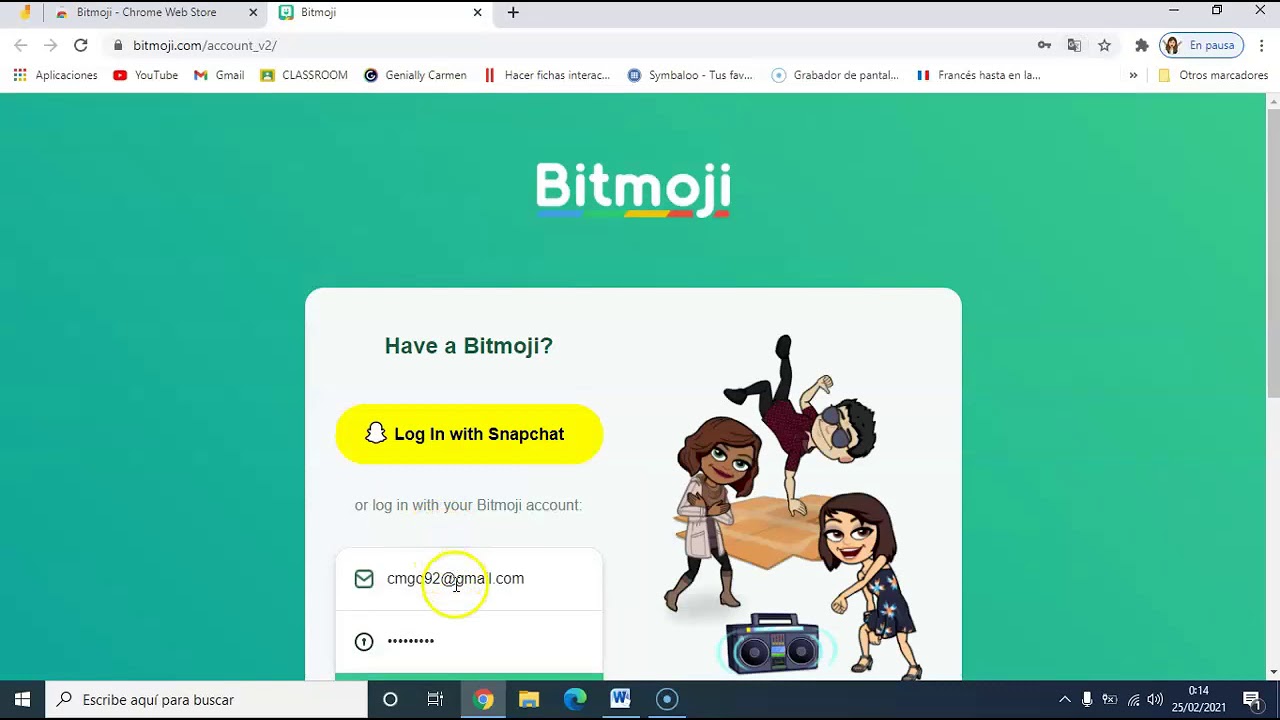 Extensión Bitmoji PC - YouTube