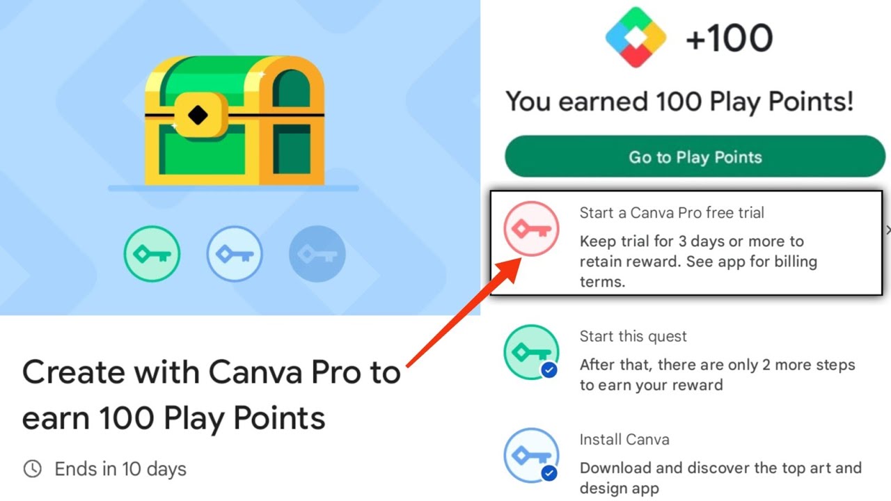 How to Complete Google Play Points Quest 2024 | Earn 100 Play Points ...