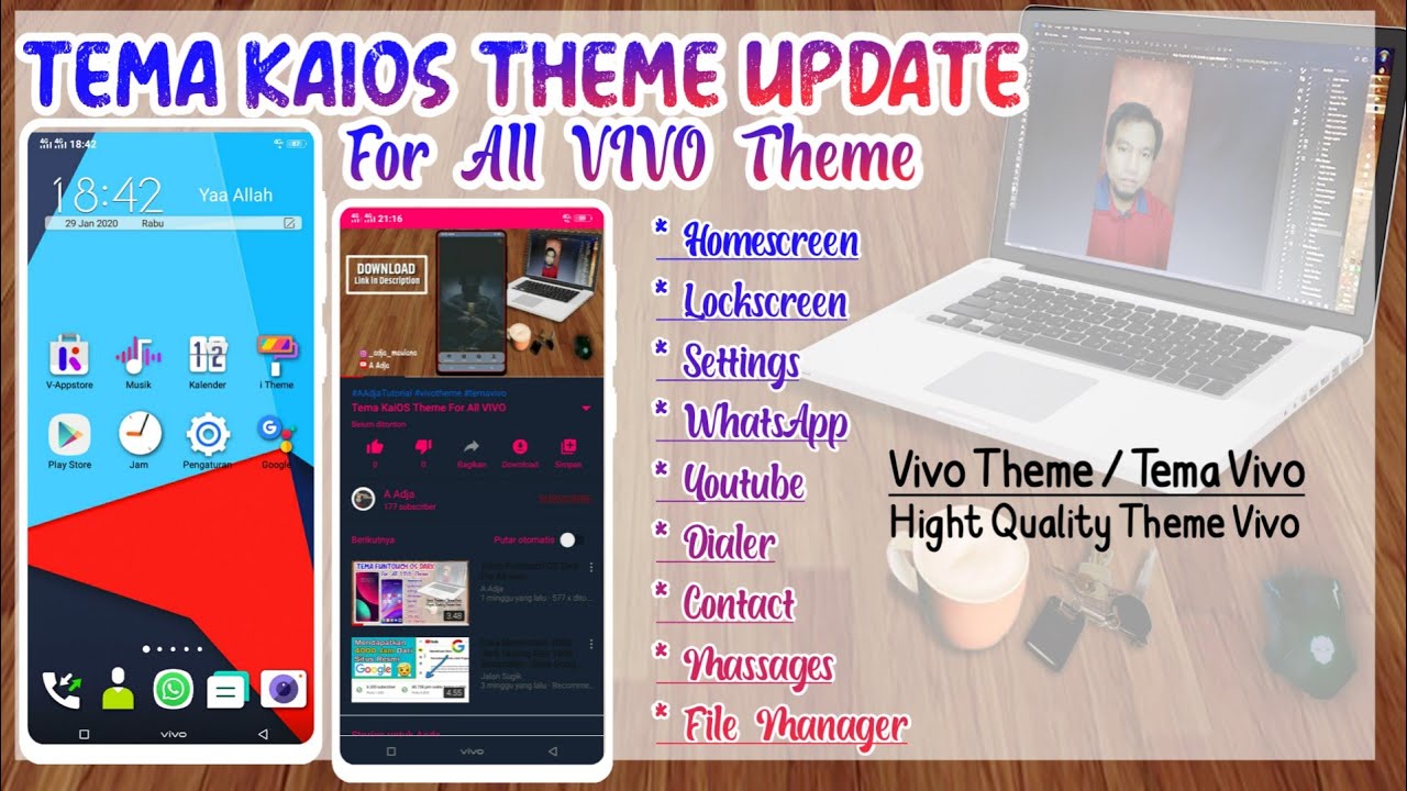 Tema KaiOS Theme For All VIVO Tembus WA sampai Youtube - YouTube