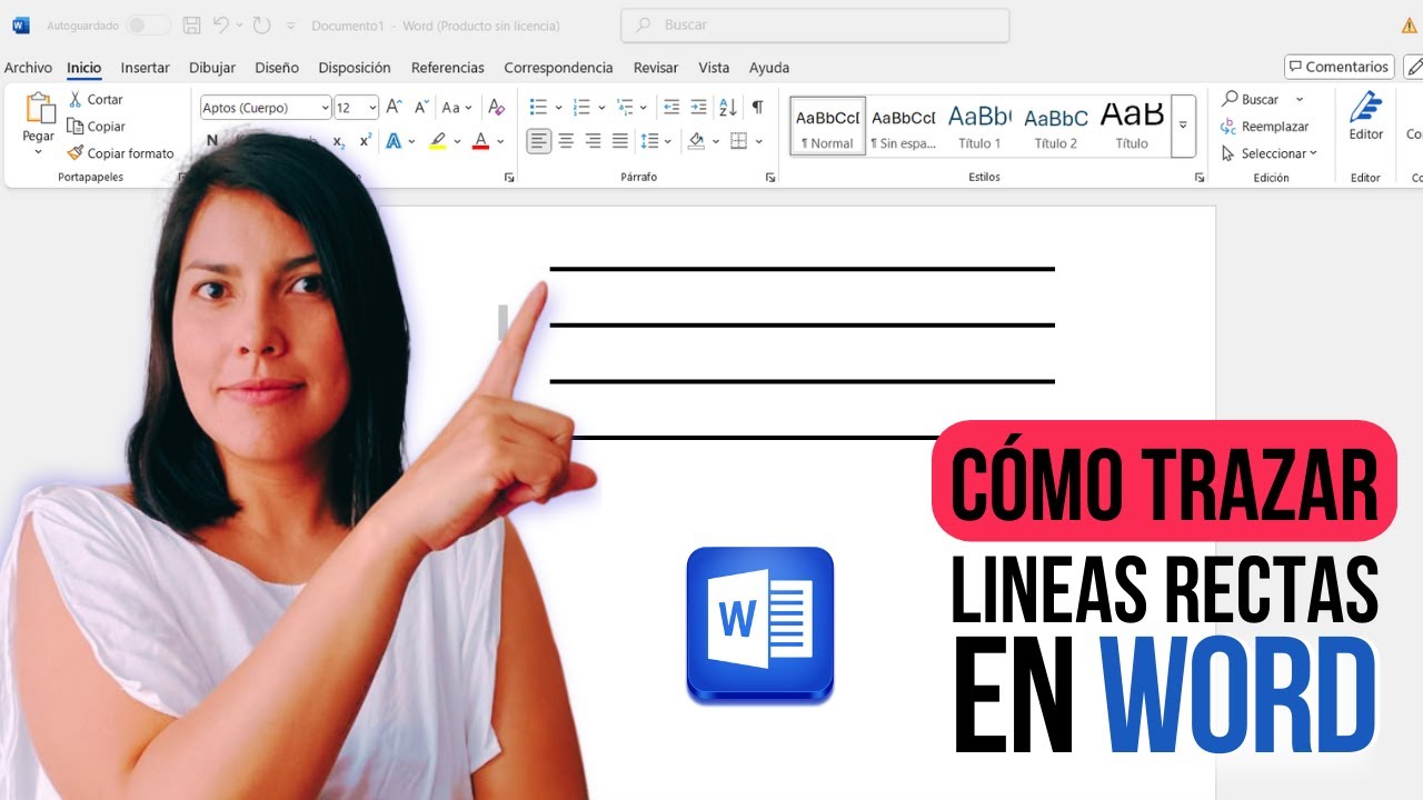 ️Cómo trazar LÍNEAS RECTAS en Word ¡En 2 minutos! - YouTube