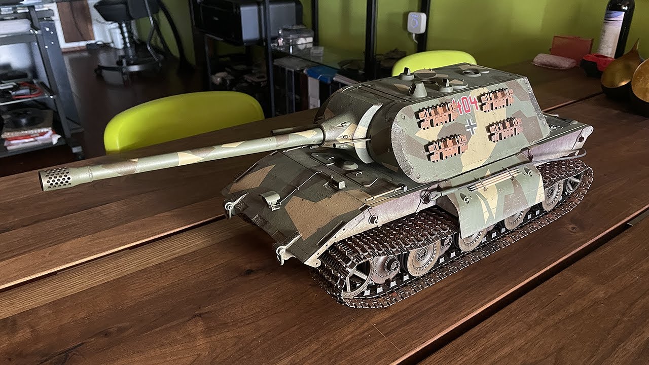3D Printed 1:16 RC E-100 Superheavy Tank - YouTube