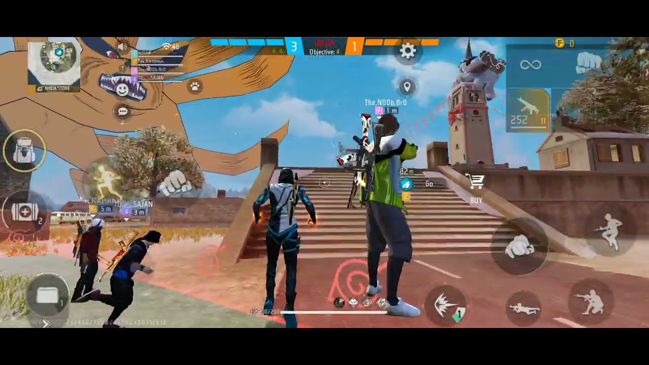 free fire handcam gameplay in cs ranked 4 vs 4 hard gameplay - YouTube