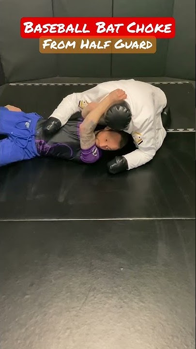 Baseball Bat Choke From Half Guard | BJJ | Grappling Dummy Training - YouTube