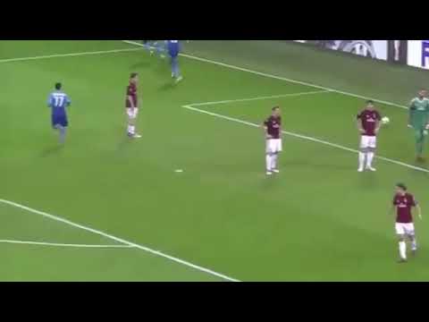 Calhanoglu GOAL!!  arsenal vs Ac Milan (0-1) Europa