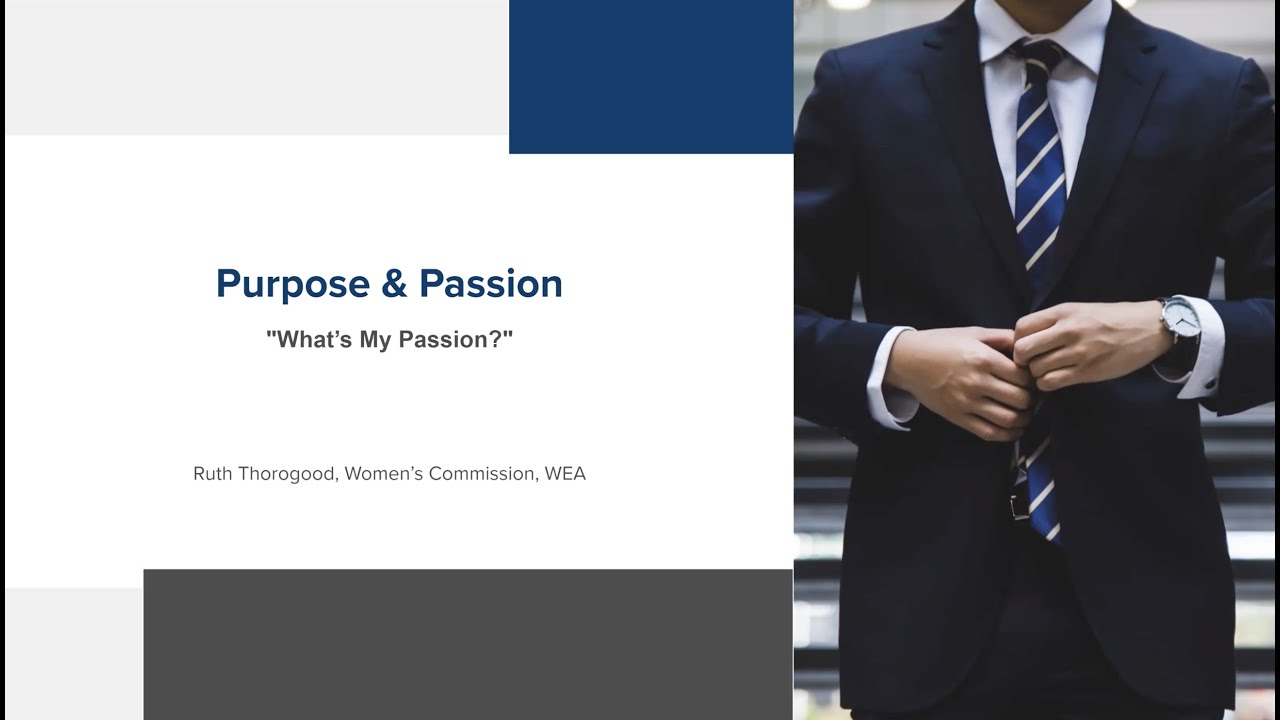 Purpose and Passion - Ruth Thorogood - YouTube