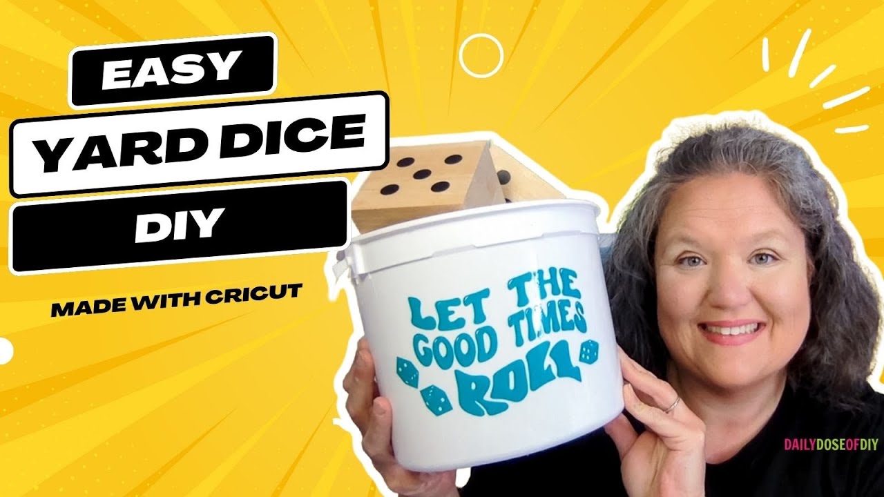 DIY Yard Yahtzee Is Simple And Easy To Make With A Cricut - YouTube