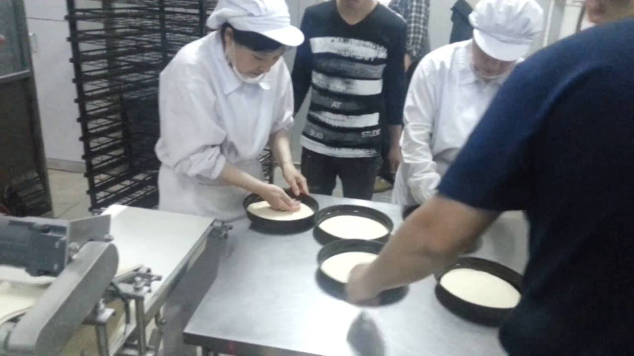 Automatic Pizza Dough Production Forming Machine - YouTube