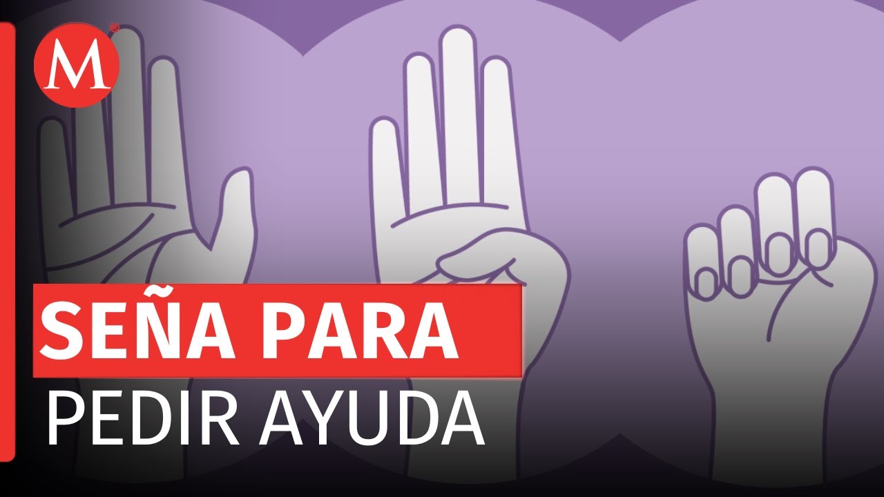 Señal internacional de auxilio con la mano - YouTube