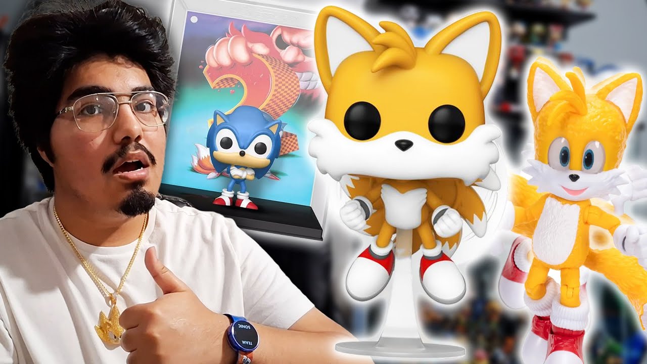 NEW Flying Tails FUNKO POP & Jakks SONIC MOVIE 3 5" Tails Figure Review ...