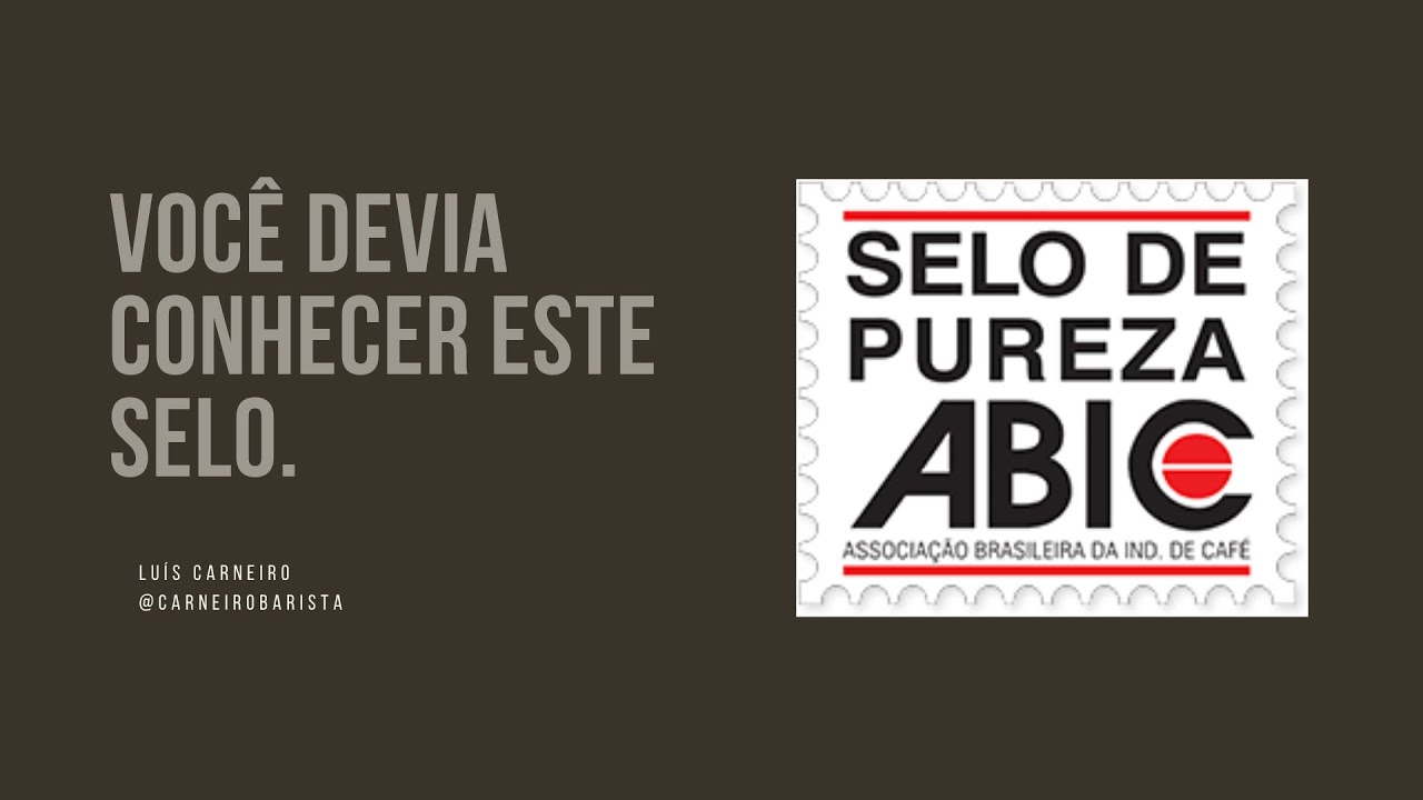 SELO DE PUREZA ABIC - YouTube