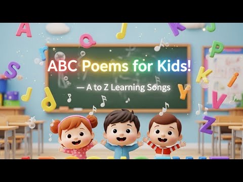 ABC Poems for Kids | A to Z Learning Songs | Fun Cartoon Rhymes for ...