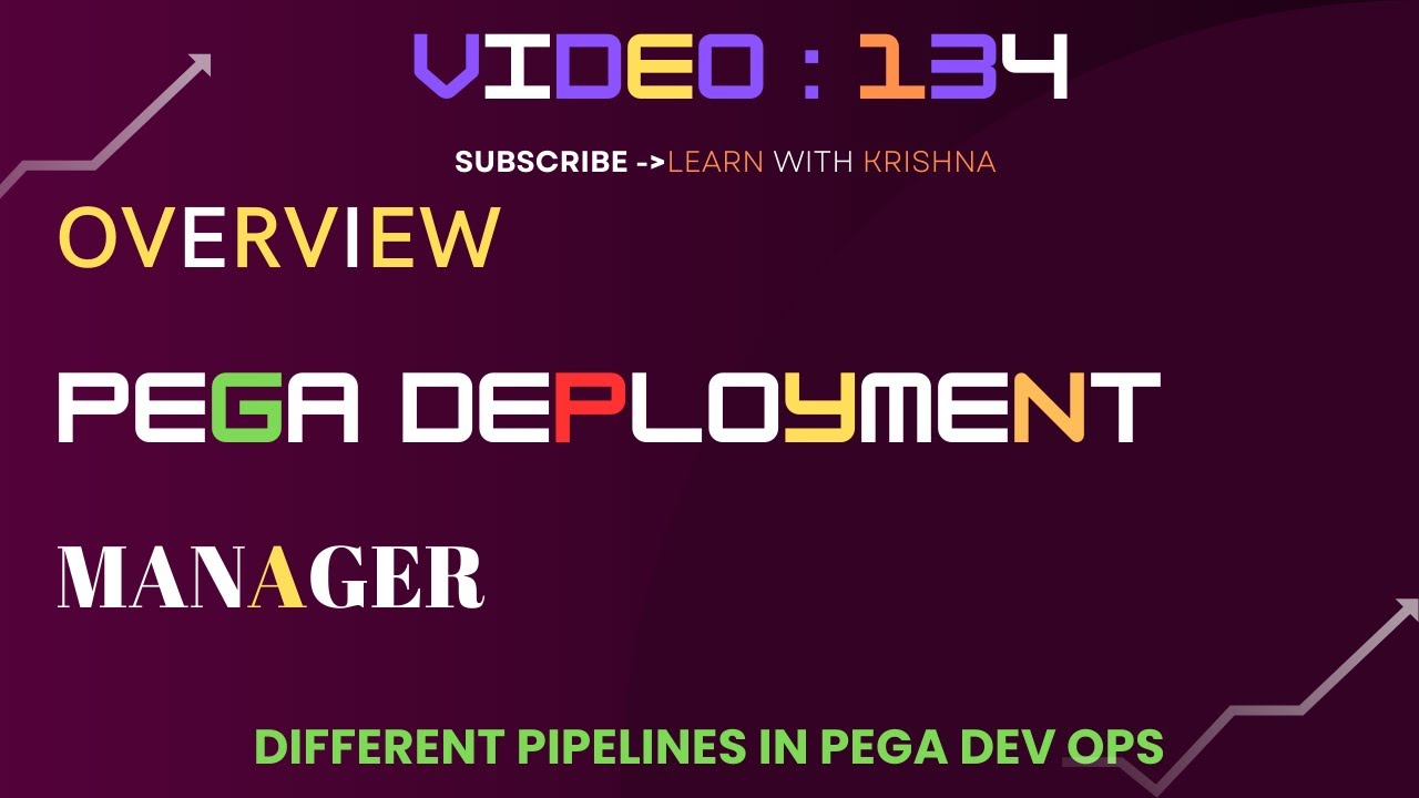 134. Overview of Pega Deployment Manager - Part 1 ||Deployment Manager ...
