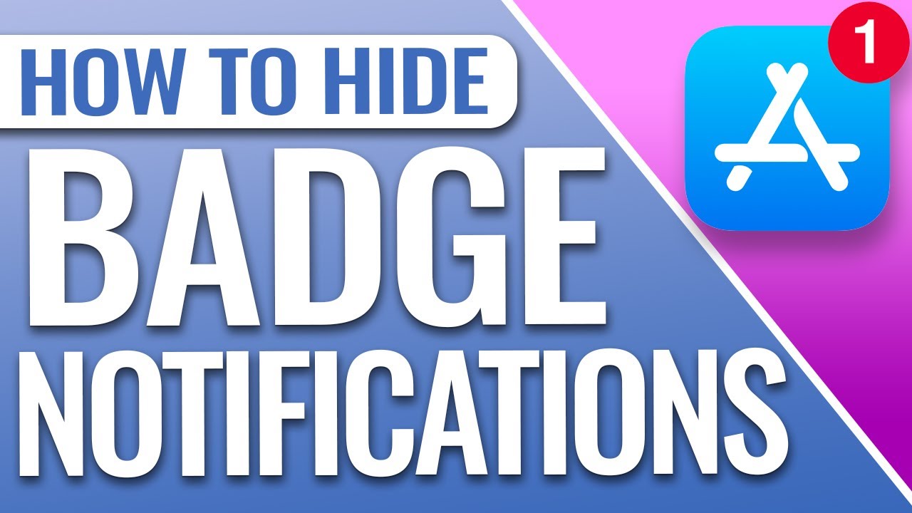 How To Hide Badge Notifications On iPhone - YouTube