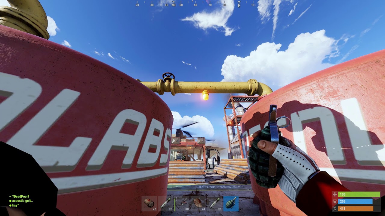 Rust Episode 1 Oil Rig and Base Defense - YouTube