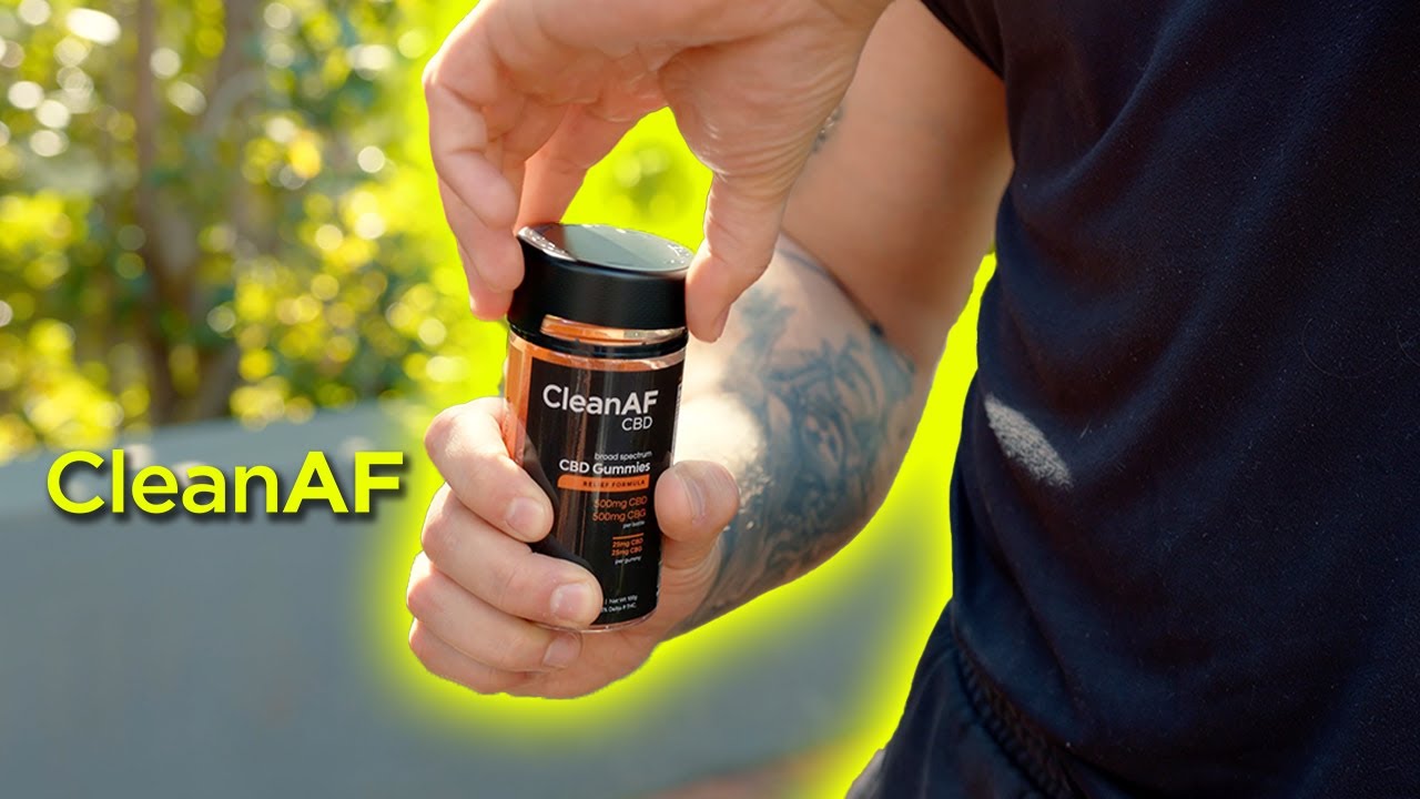 CleanAF CBD Broad Spectrum Gummies 🍊 Orange Relief Formula Working Out ...