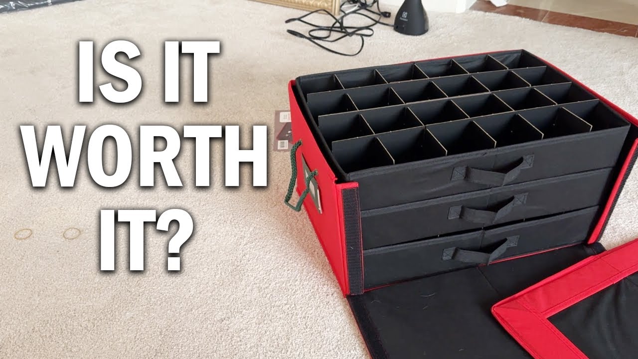 HOLDN’ STORAGE Christmas Ornament Storage Box Review - Is It Worth It ...