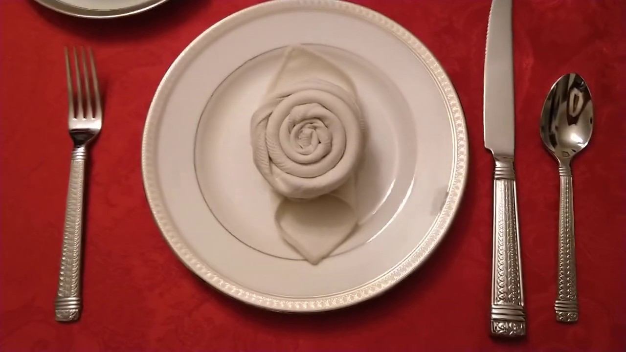 How To Fold Napkins As A Rose YouTube how-to-fold-napkins-as-a-rose-youtube