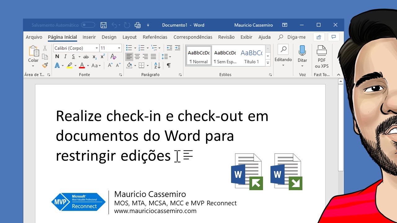 Realize check-in e check-out em documentos do Word para restringir ...