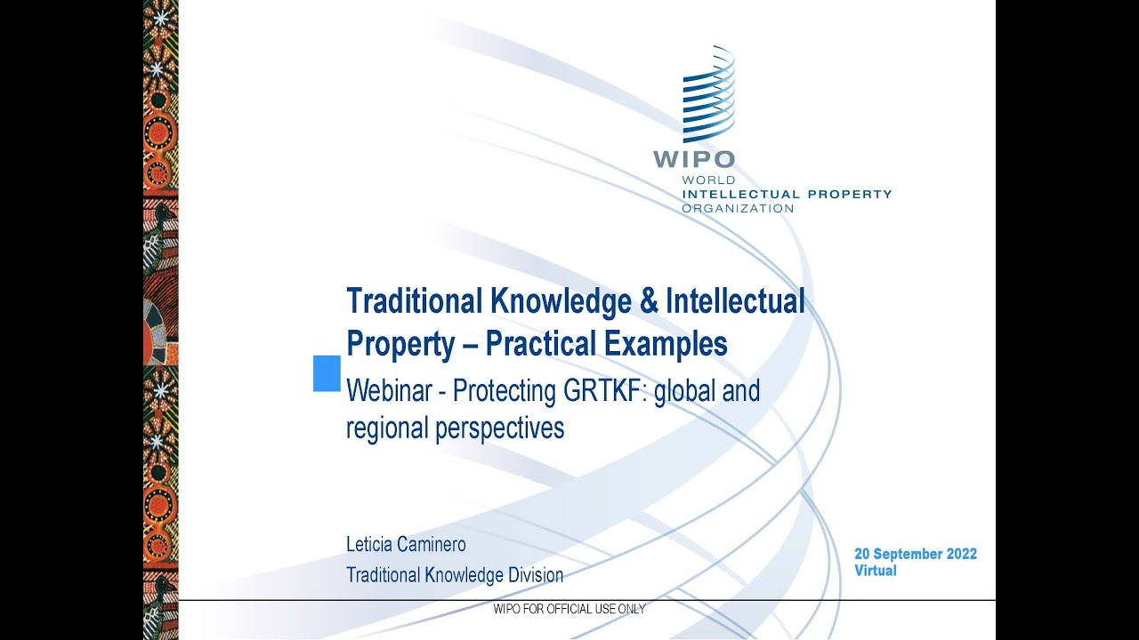 CarIPI - Traditional Knowledge & Intellectual Property Practical ...