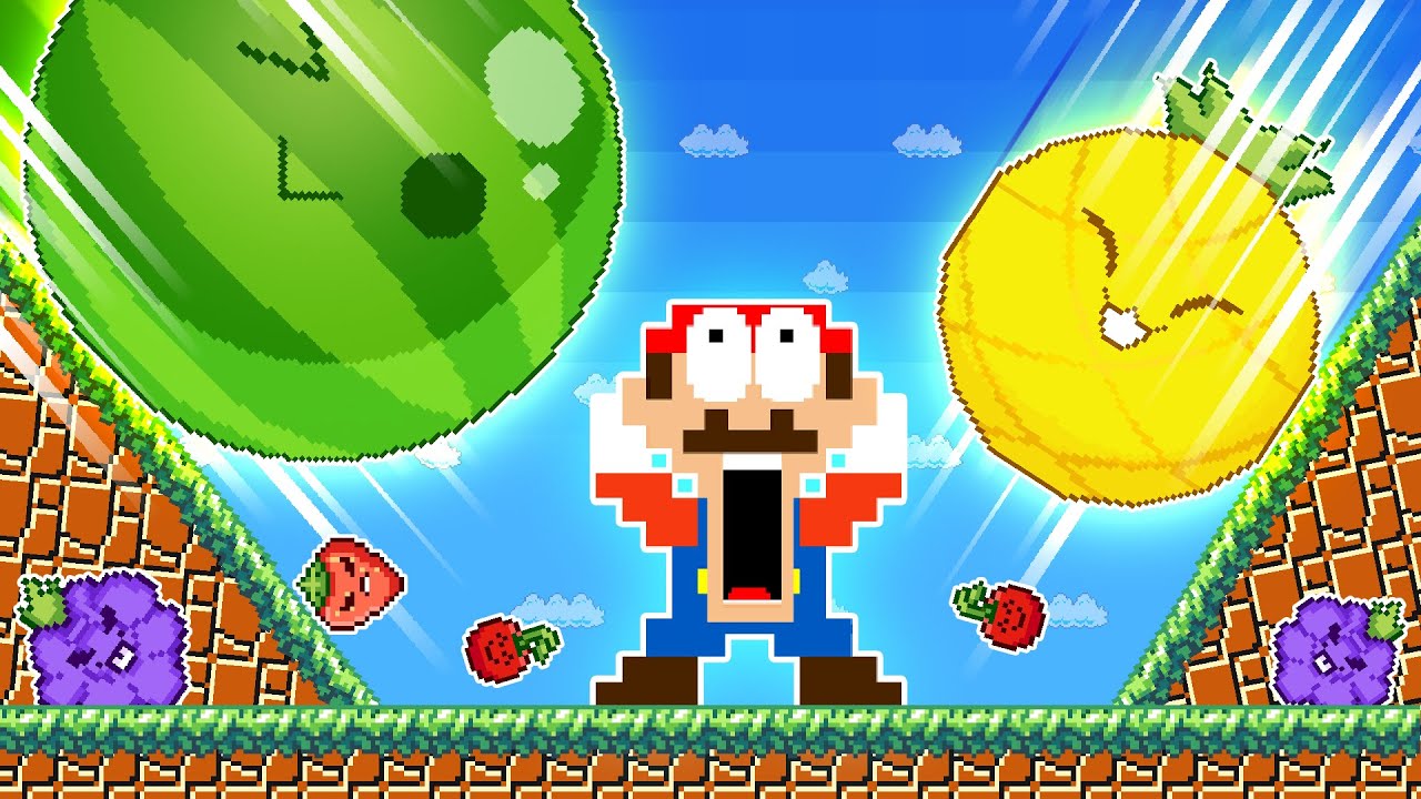 Super Mario Bros. step into The SUIKA Game Maze Mix Level Up ...