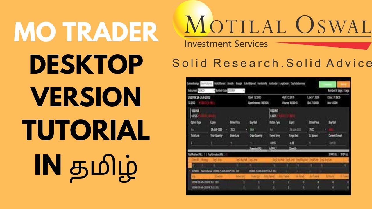 HOW TO BUY AND SELL SHARES IN MOTILAL OSWAL I MO TRADER லில் பங்குகளை ...