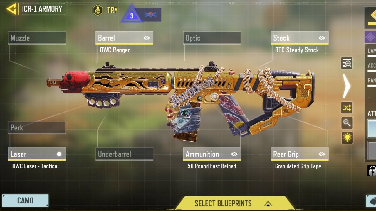 ICR best attachment OP guns in CODM | Call of duty mobile - YouTube